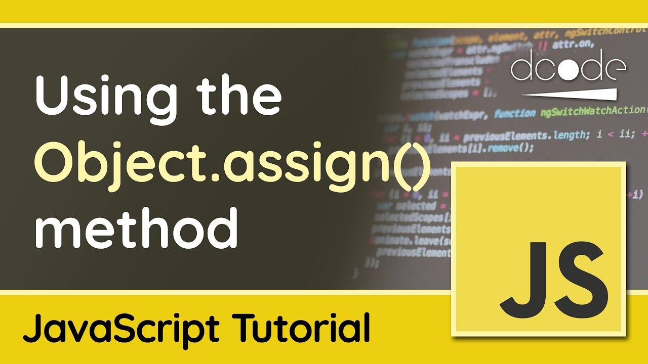 The Object.assign() Method in JavaScript - Set default options for functions