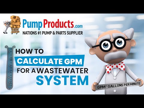 How to Calculate GPM For a Wastewater System