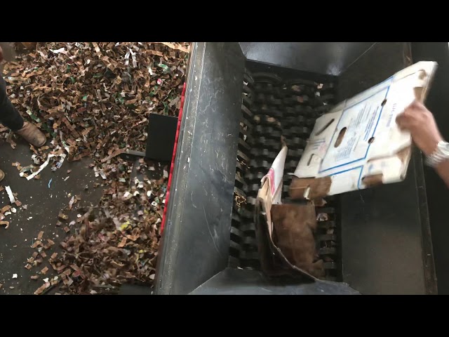 corrugated box shredder - Wax Coated Corrugated Boxes Shredder ...