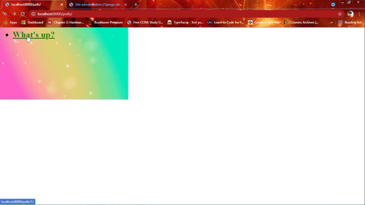 Django Polls App Walkthrough