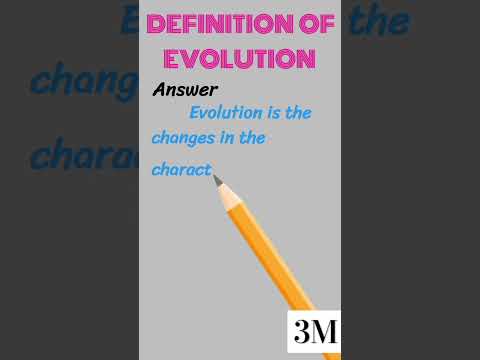 Definition of Evolution ? #definition #shorts