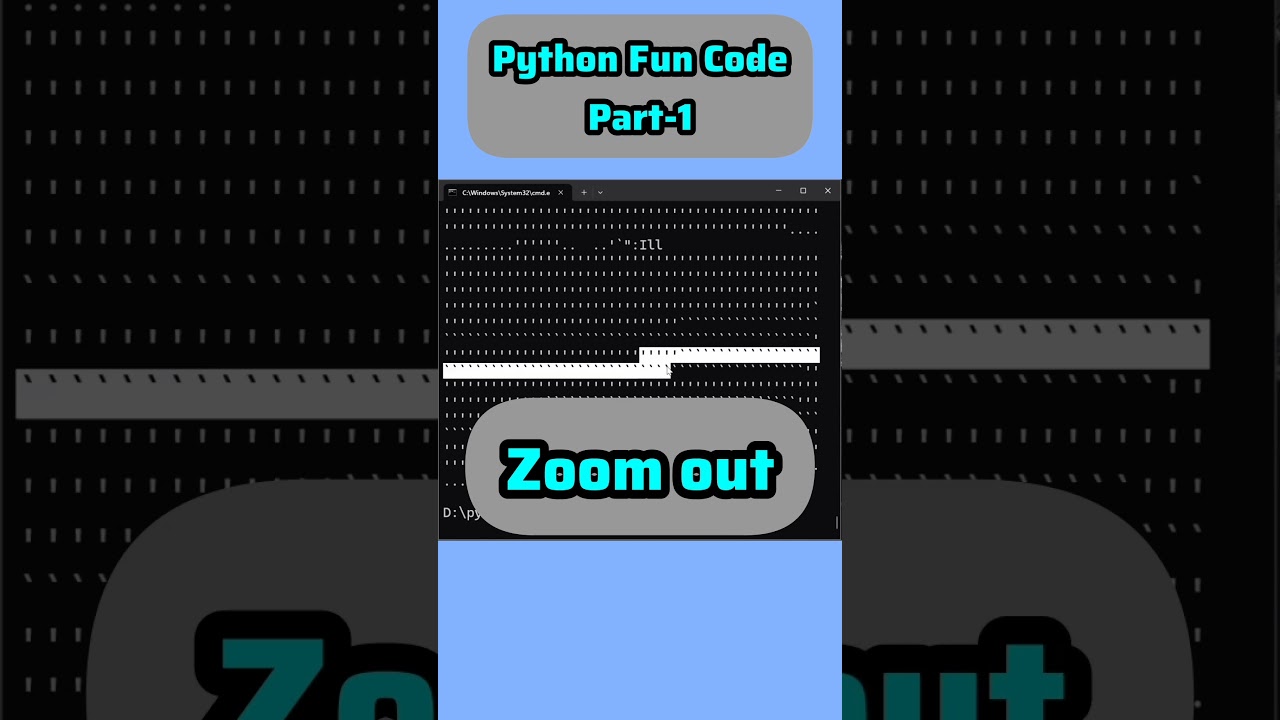 Python ASCII Art Converter in 30 Seconds! #shorts #python