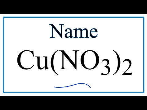 How to Write the Name for Cu(NO3)2