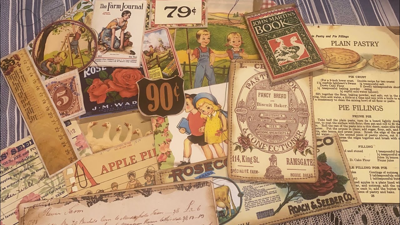 Using printables to create faux vintage ephemera & HP ENVY 6065 printer review