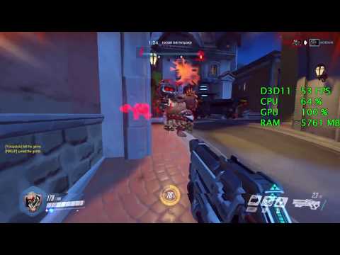 Intel UHD Graphics 630 -- Intel Core i3-8100 -- Overwatch FPS Test