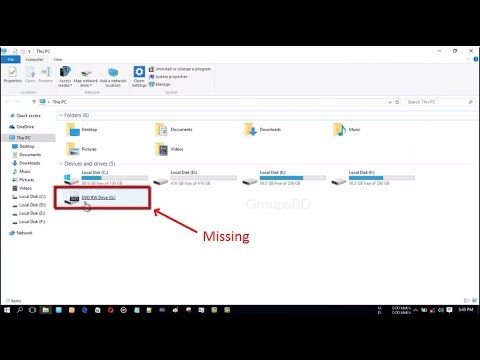 DVD Drive Missing windows 10 Eazy Solved