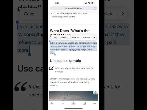 What “What's the Delta" says about you | Corporate Buzzwords | #shorts