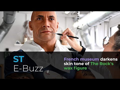 French museum darkens skin tone of The Rock's wax figure