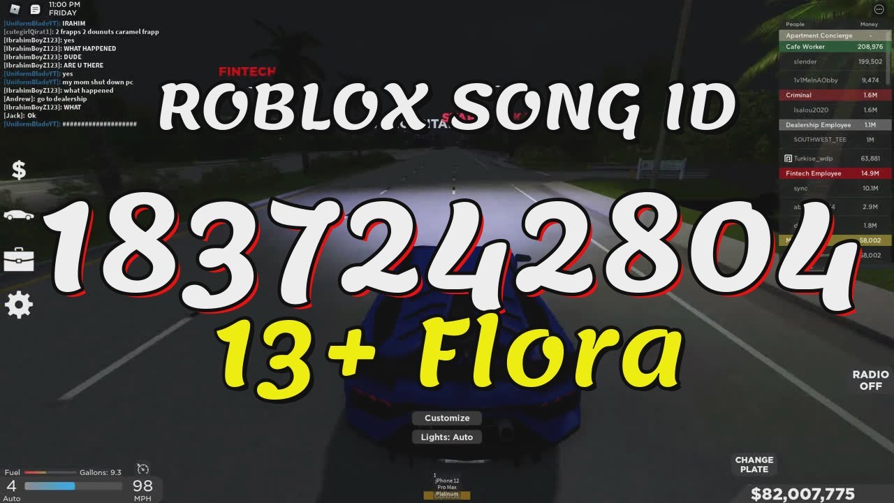 13+ Flora Roblox Song IDs/Codes