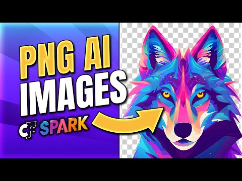 Generate AI Graphics with TRANSPARENT Background🤖 CF Spark Tutorial (Creative Fabrica)