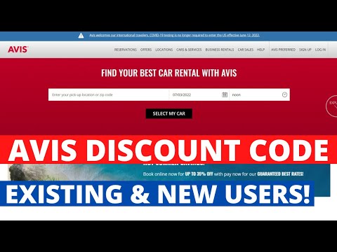 Avis Discount Code 2022 | Avis Coupon Code 2022