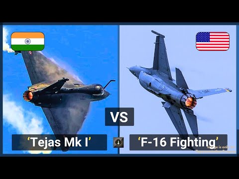 Comparative Analysis: India's Tejas Mk-I vs USA's F-16 Fighting Falcon Fighter Jet