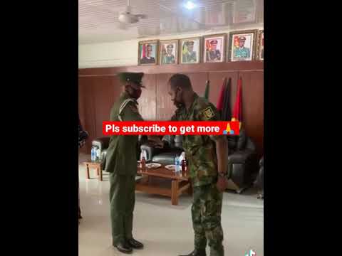 NDA officer showing respect to wife [Nigeria Defence Academy]