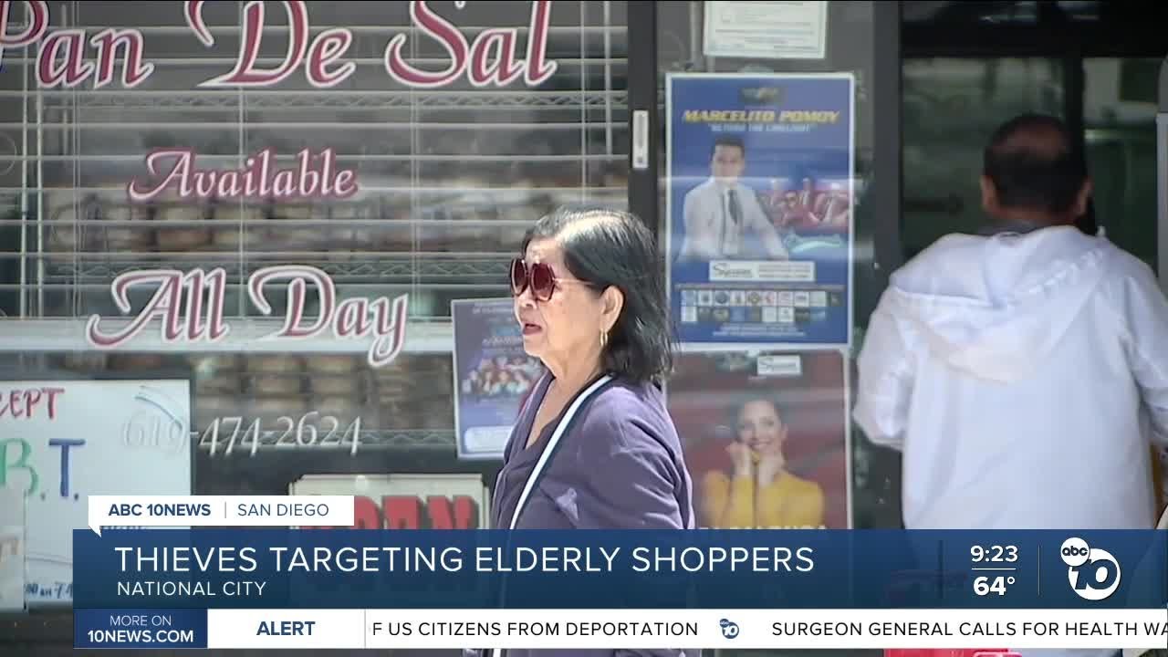 Thieves targeting elderly shoppers