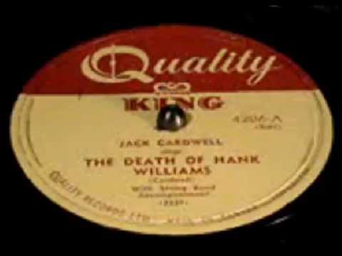 Jack Cardwell - The Death Of Hank Williams (1953 Music Video) | #24 ...