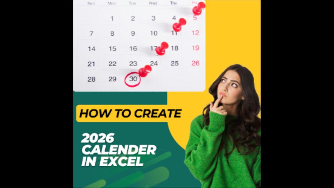 Excel Hack: Create a Perfect Calendar from Scratch (No Template Needed).
