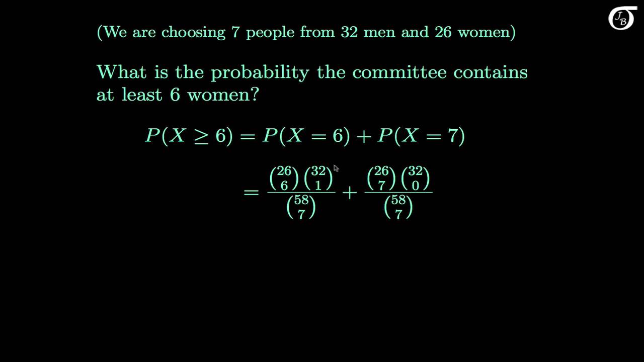 Discrete Probability Distributions: Example Problems (Binomial, Poisson, Hypergeometric, Geometric)