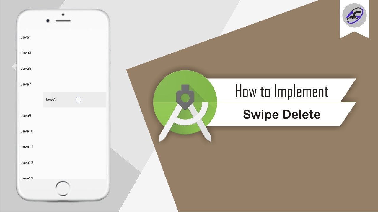 How to Implement Swipe to Delete RecyclerView Item in Android Studio | SwipeDelete | Android Coding