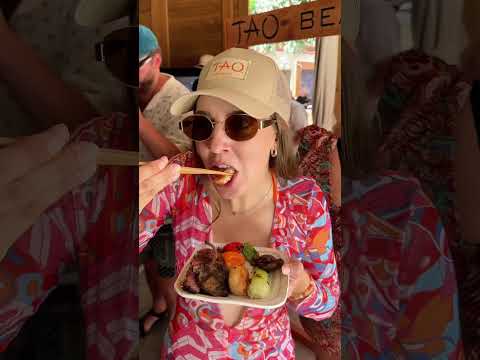 $12,000 Surf & Turf hibachi experience at Tao Beach Dayclub in Las Vegas 😳 🔥 #vegaspoolparty