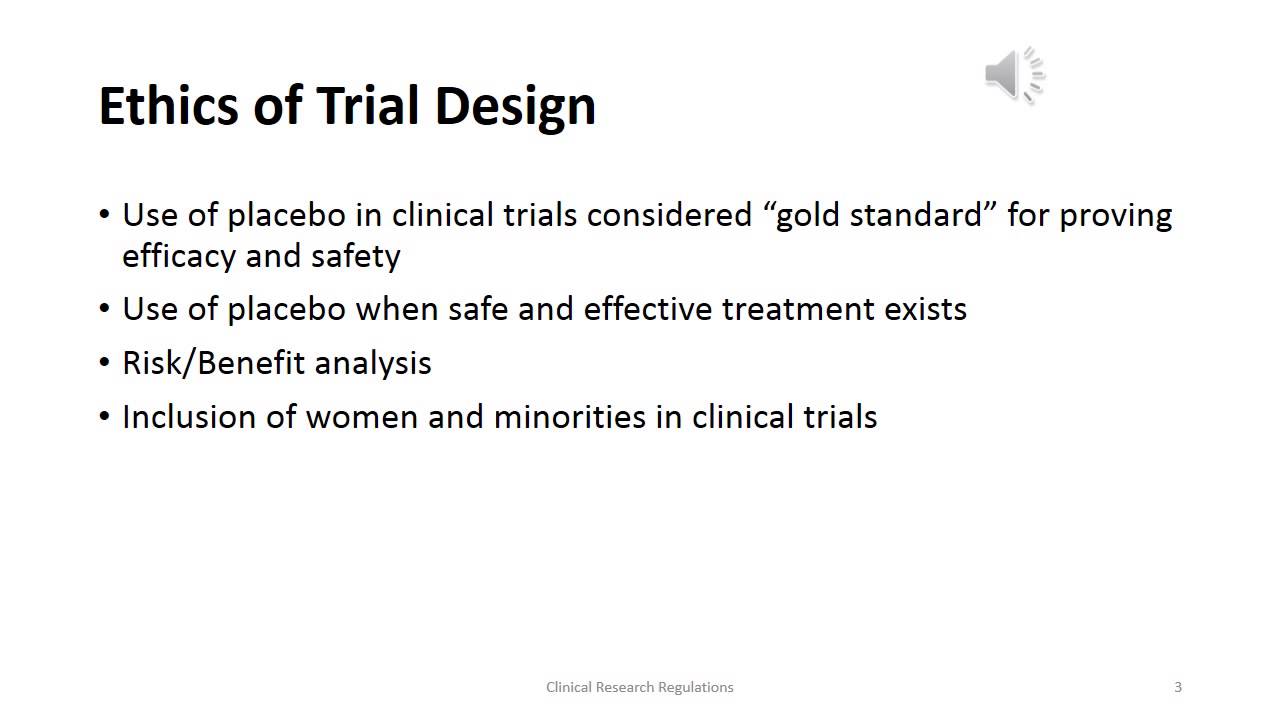 Week 2 Ethics of Trial Design