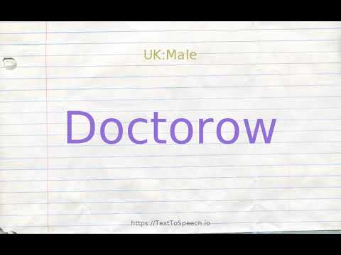 How to pronounce doctorow