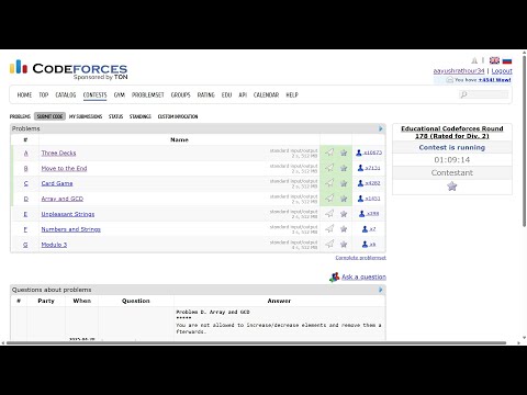 Q4 ✅Array and GCD | Educational Codeforces Contest 178 - 💻#coding #codechef #contest #programming
