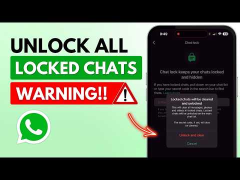 How to Unlock and Clear All Locked Chats In WhatsApp | WARNING (2025 UPDATE)