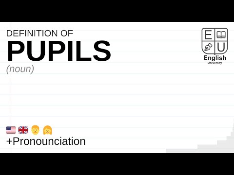 PUPILS meaning, definition & pronunciation | What is PUPILS? | How to say PUPILS