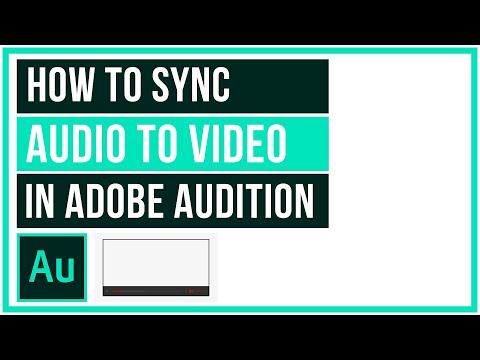 How To Sync Audio To Video In Adobe Audition - Full Tutorial