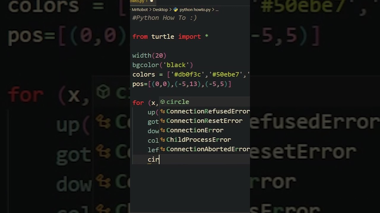Draw TikTok LOGO with Python 🐍