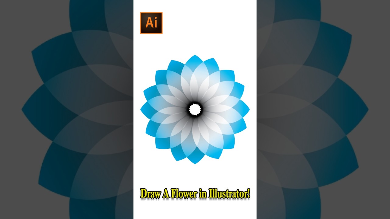 How To Draw A Flower in Adobe Illustrator!