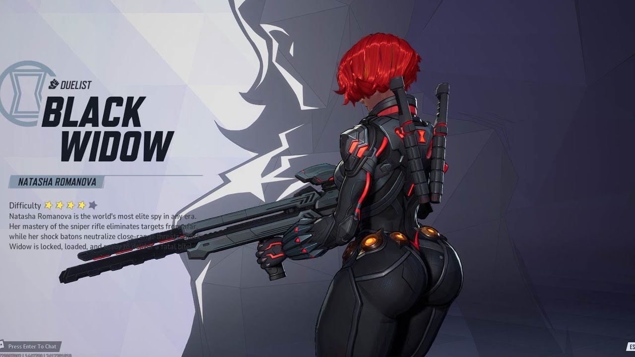 Perfect Thick Black Widow - Marvel Rivals Mod Showcase