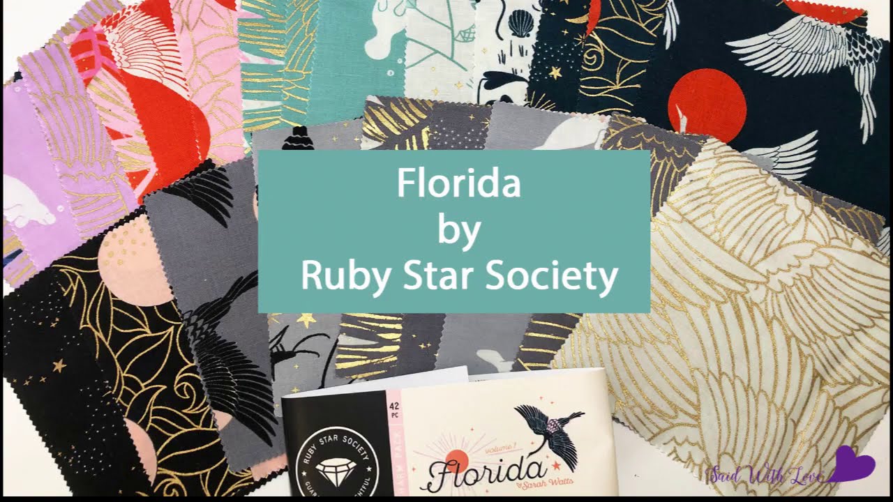 Said With Love - Florida by Ruby Star Society pre-release fabric