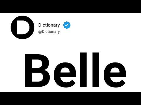 Belle Meaning In English