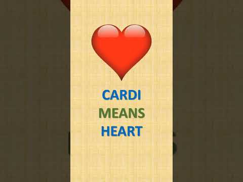 Origin of the word- Cardiology ❣️❣️| Etymology of a Word #english #vocabulary #shortsvideo #viral
