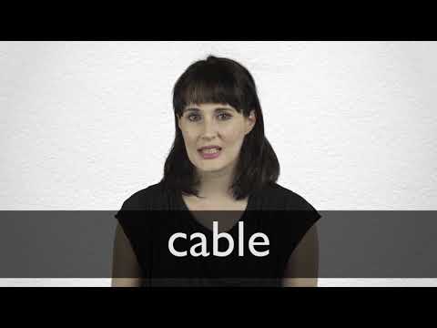 How to pronounce CABLE in British English