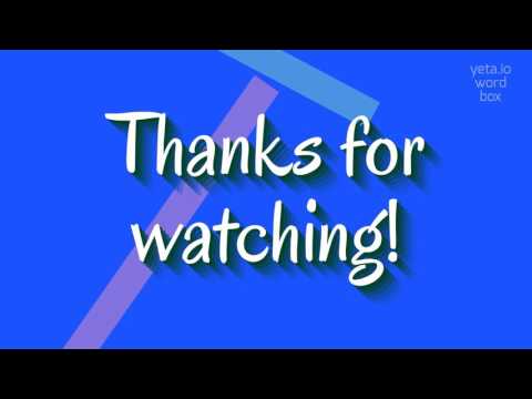 How to say "docket's"! (High Quality Voices)