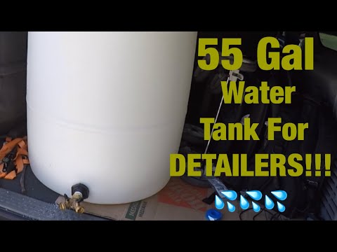55 Gallon Drum Water Tank Conversion