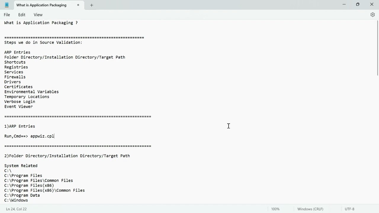 Application Packaging Basics Part 01