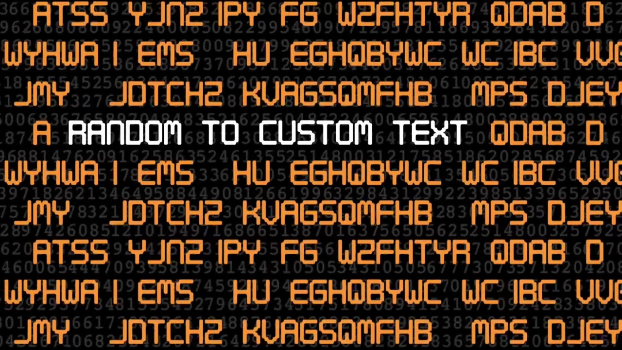 Random to Custom Text for Final Cut Pro