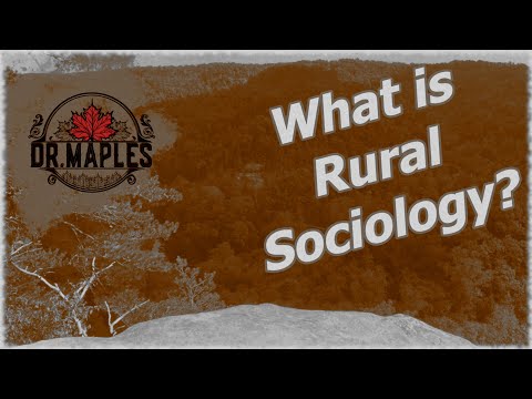 Lecture 10.1 What is Rural Sociology?