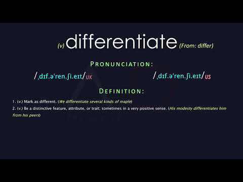 Differentiate Meaning And Pronunciation | Audio Dictionary