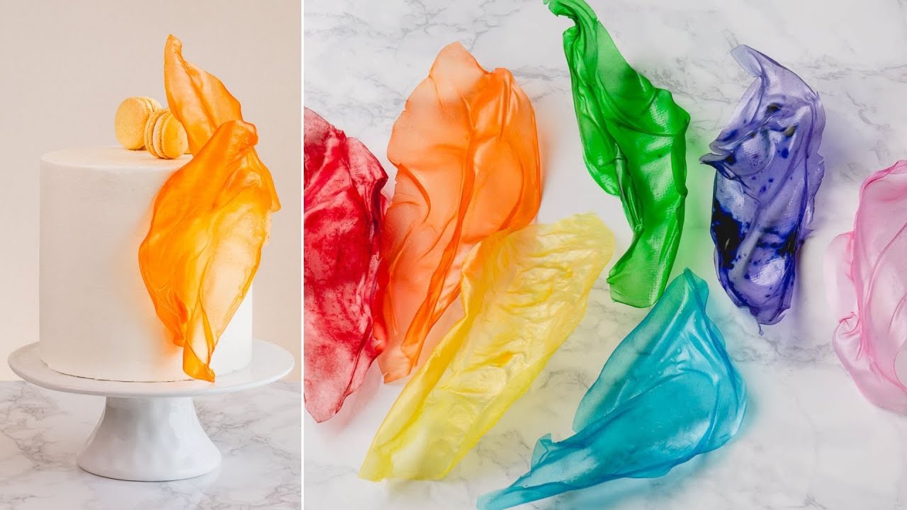 how to make rice paper sails - super fun and easy cake decor
