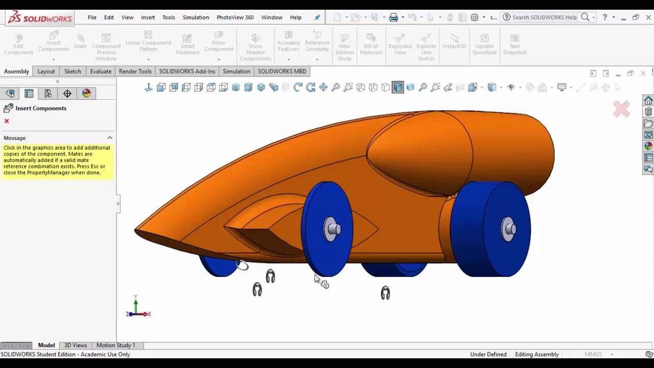 CO2 Dragster Out Side Wheels - Revising Design - E-clip - Tutorial 29