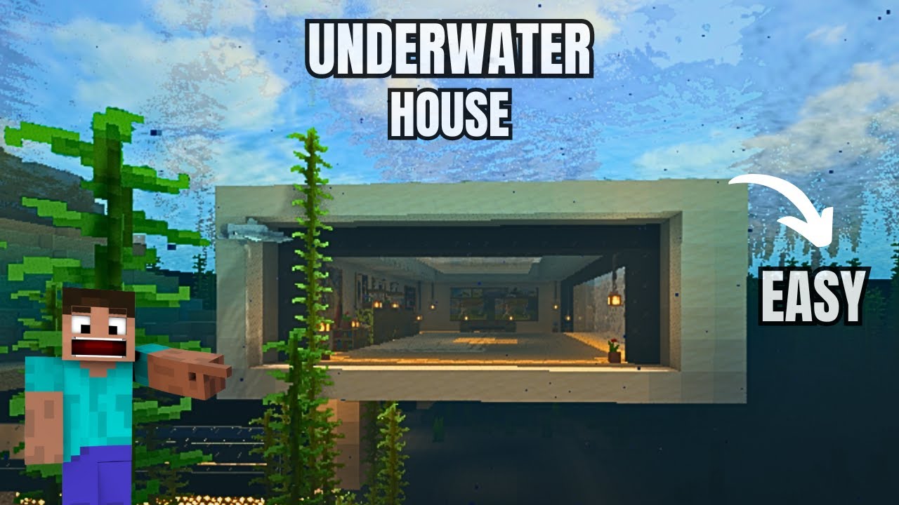 Minecraft : UNDERWATER HOUSE TUTORIAL | How To Build In Minecraft ...