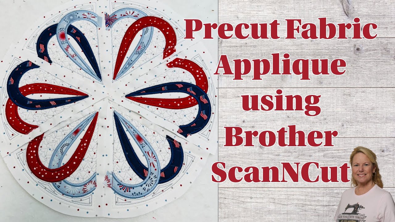 Pre-cut Applique Fabric w/ Brother #ScanNCut, #SweetPea Celtic Topper, the Stitchuation Rm, 1-13-26
