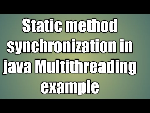 Static method synchronization in java Multithreading example