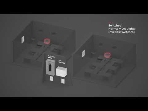 ABB Mini Inverter Wiring Diagram-Normally-On with Multiple switches