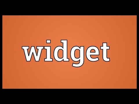 Widget Meaning