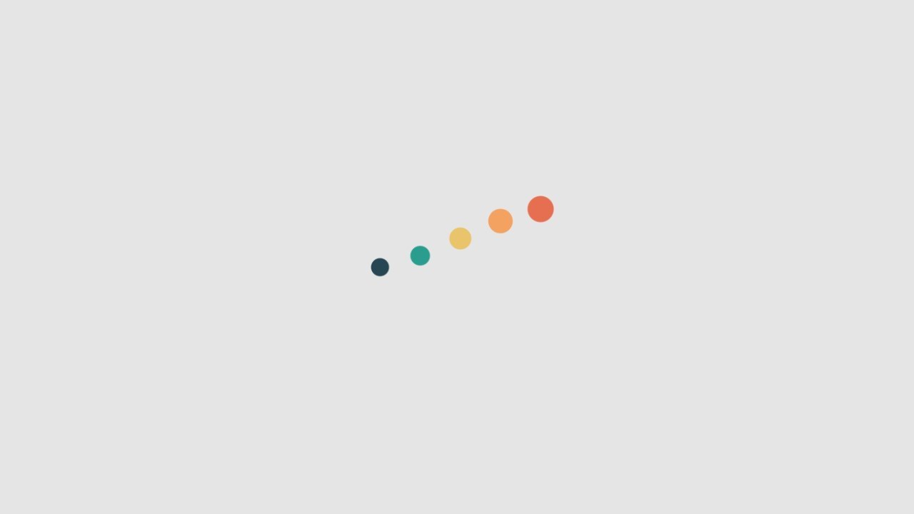 Five Balls Loading Animation In SVG Using Html And Css